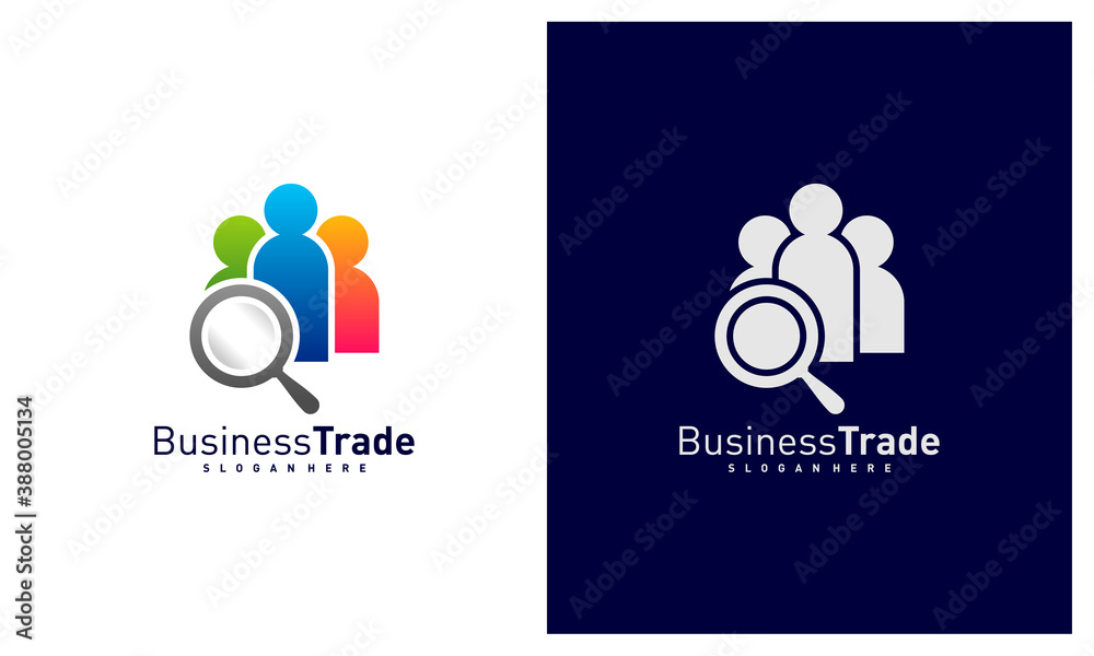 Find People logo design vector, Colorful People logo design template ...