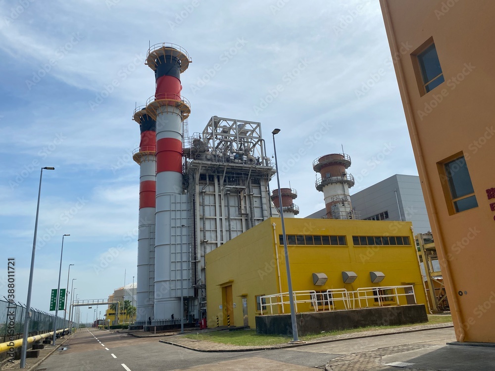 Companhia de Electricidade de Macau CEM Macau Electricity Power Plant ...
