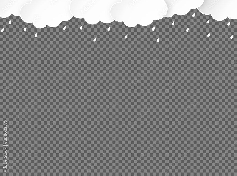 Cloud rain isolate on png or transparent background, clear sky with ...