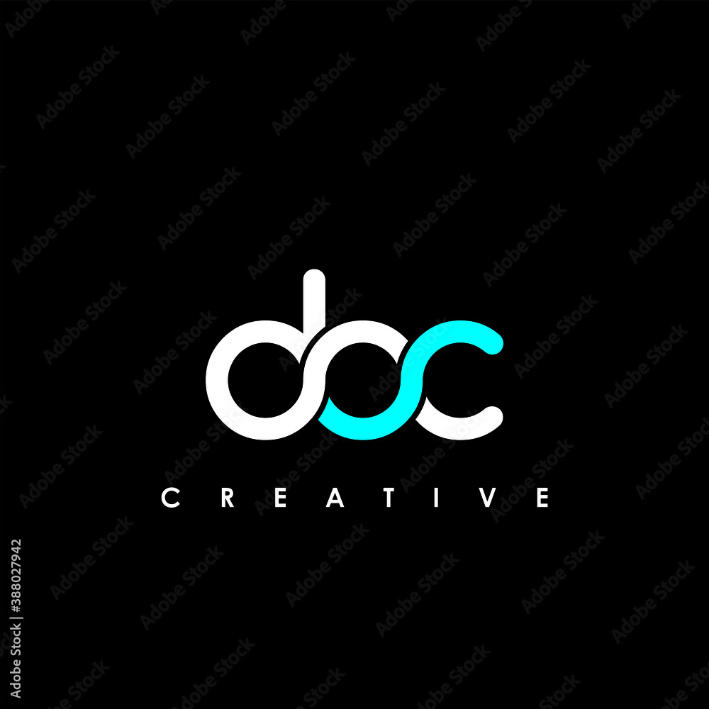 DOC Letter Initial Logo Design Template Vector Illustration Stock ...