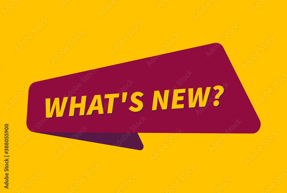 What's New? Banner vector, What's New? image Stock Vector | Adobe Stock