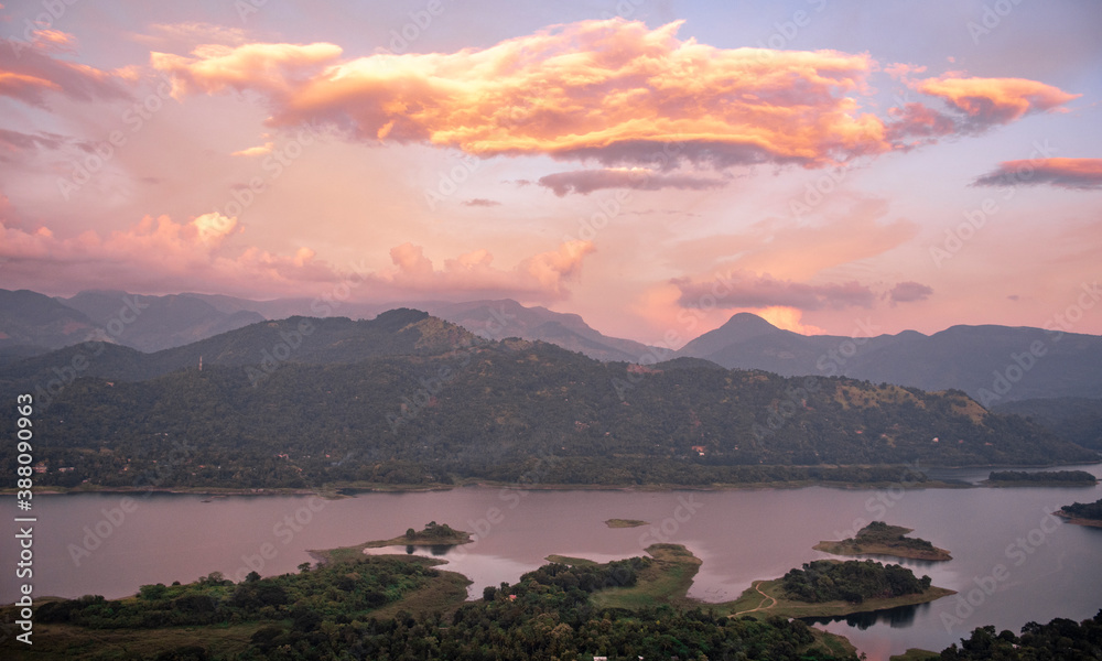 evening view from Pettigala and bambaragala also known as Pethiyagala ...