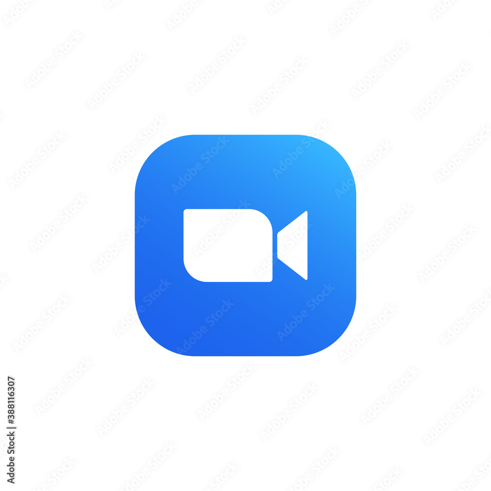 Blue camera icon - Live media streaming application for the phone ...