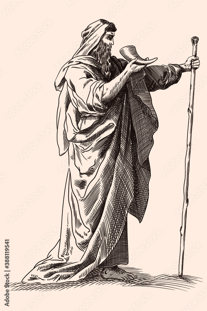 Ancient Greek Man Drawing