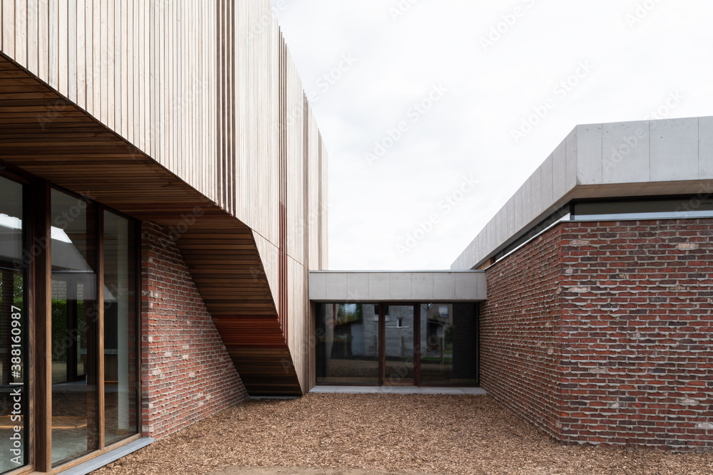 Alley of architectural project Stock Photo | Adobe Stock