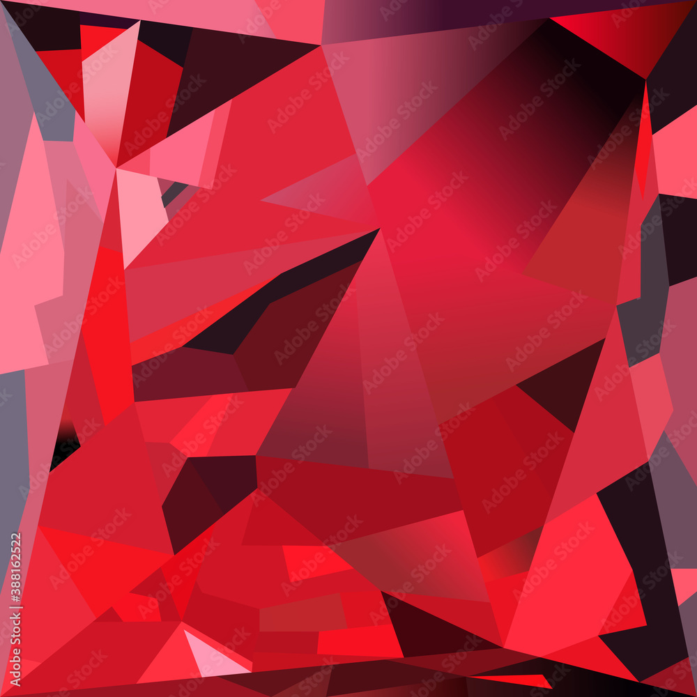 Shiny red diamond stone texture vector, precious gem abstract ...