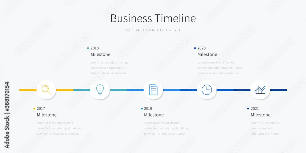 Business timeline infographics Stock Vector | Adobe Stock