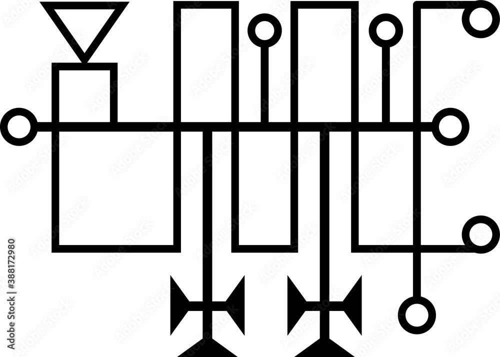 Vetor de Vector Seal of Haagenti Goetic Sigil Daemon Spirit from the ...