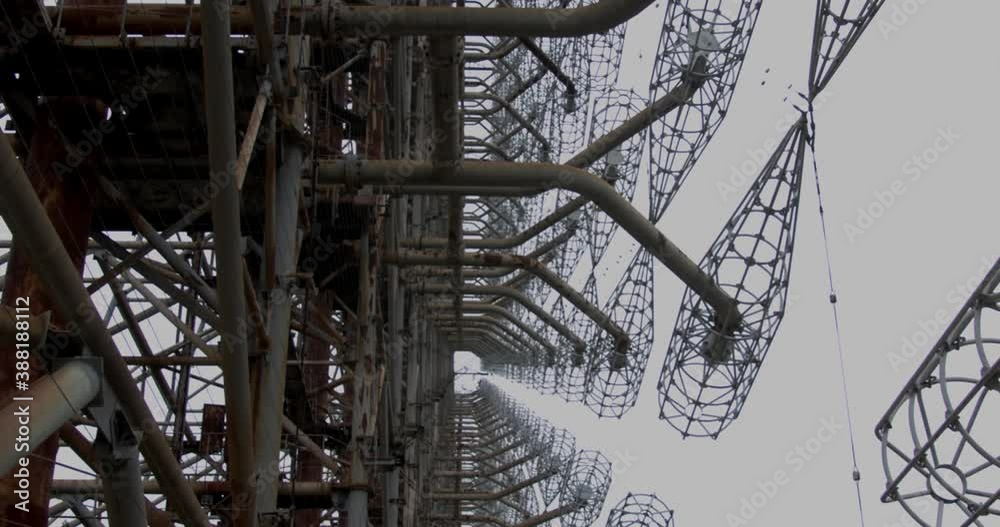Close Up Detail Of Duga Antenna - Duga Radar Station In Chernobyl ...