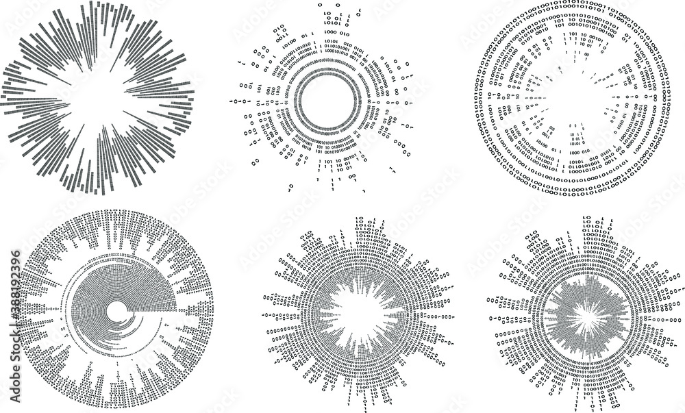 Big data futuristic design . Digital visualization . Particles stream ...
