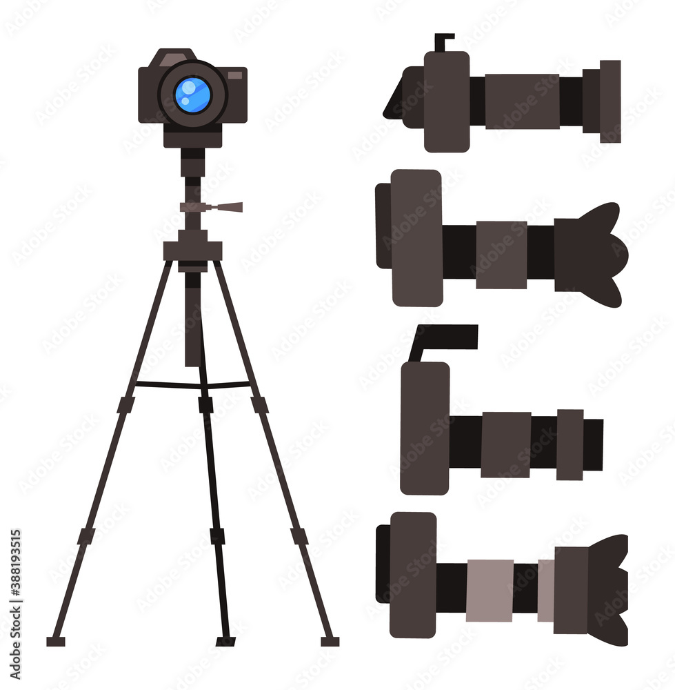 Collection of cartoon colorful vector icons isolated at white ...