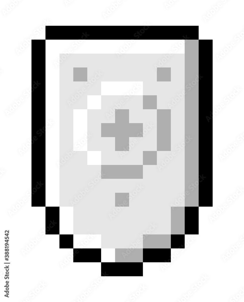 Vecteur Stock Pixel art design of a shield icon. Abstract shield icon ... Vecteur Stock Pixel art design of a shield icon. Abstract shield icon ...