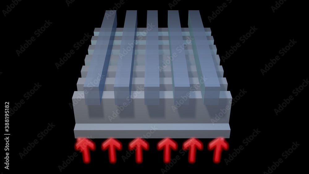 Microchannel heat exchange cooling system. Microfluidic cooling system ...