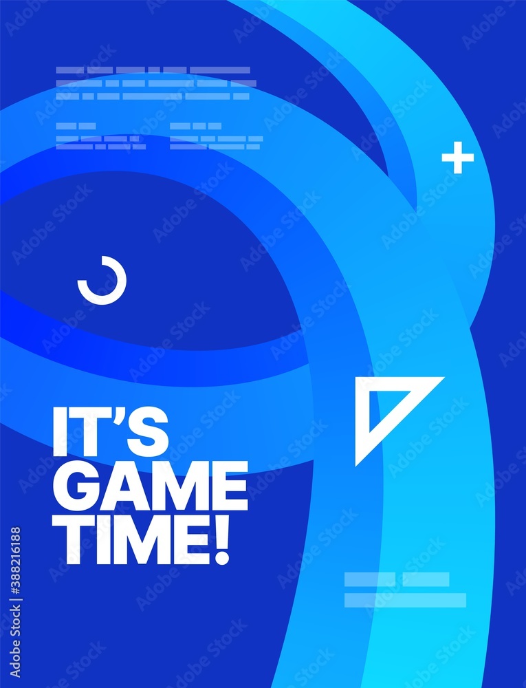 Layout design with dynamic shapes. Vector illustration for poster ...