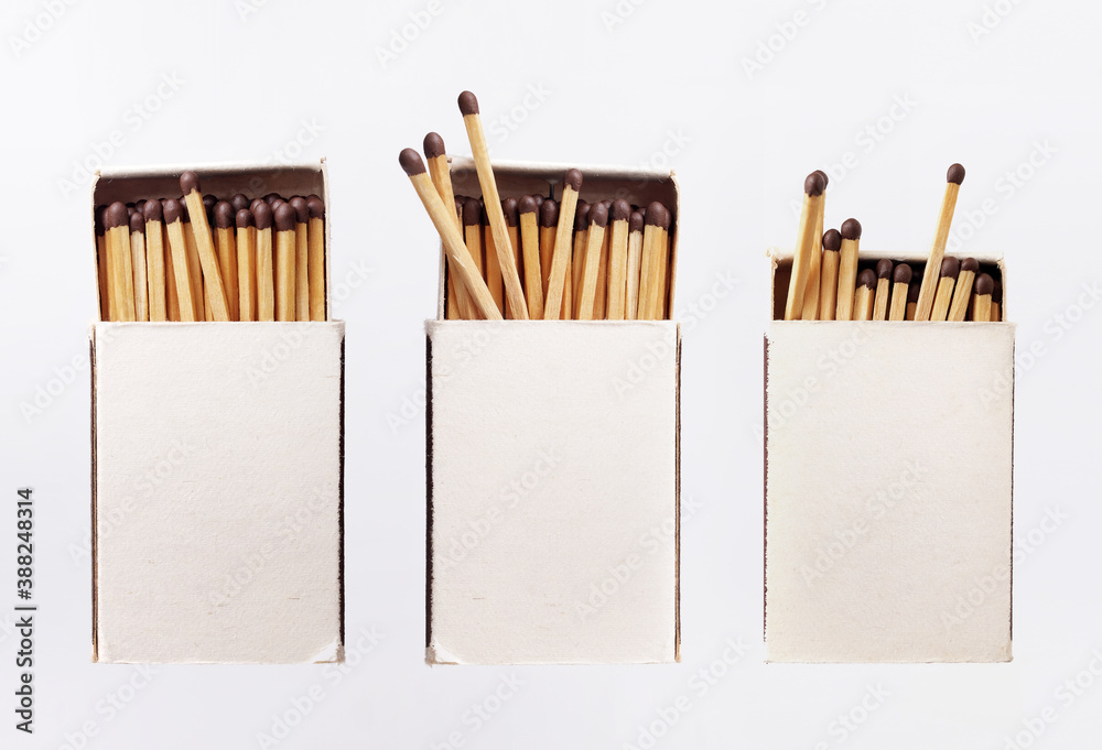 Single retro matchbox isolated on white background Stock Photo | Adobe ...