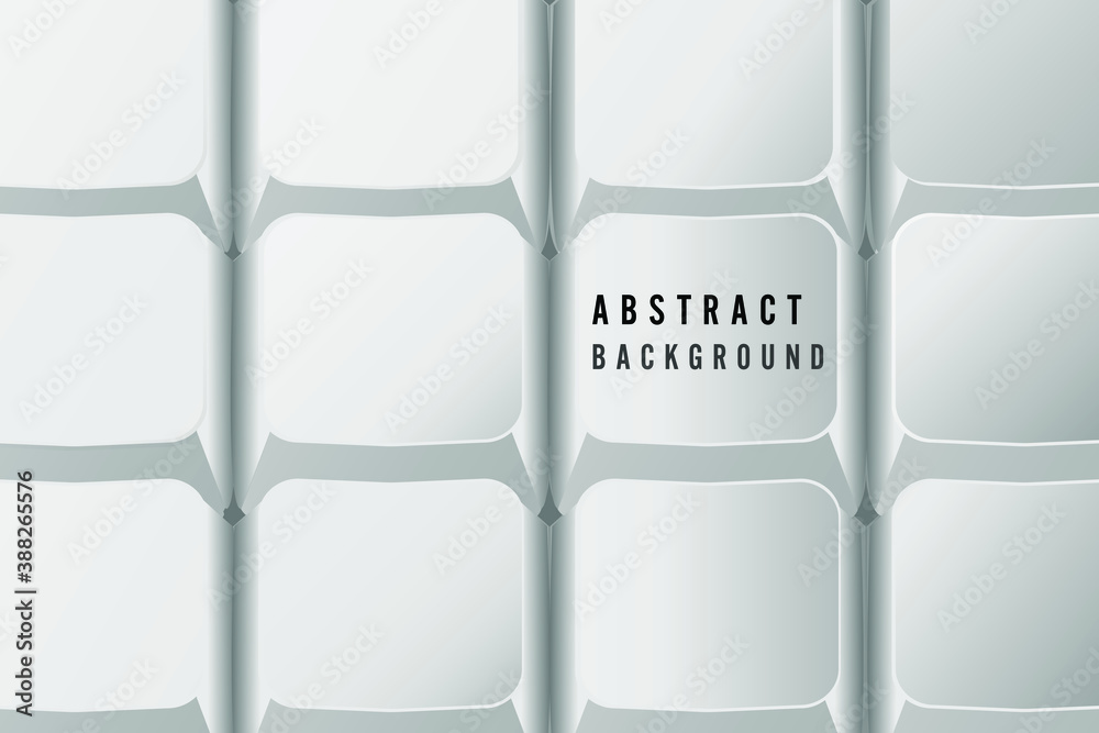 Abstract square space white mode technology background. Shape and ...