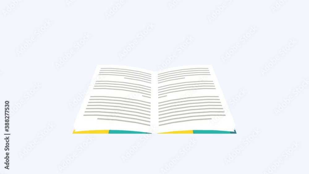 Book open animation with White background, book animation with White ...