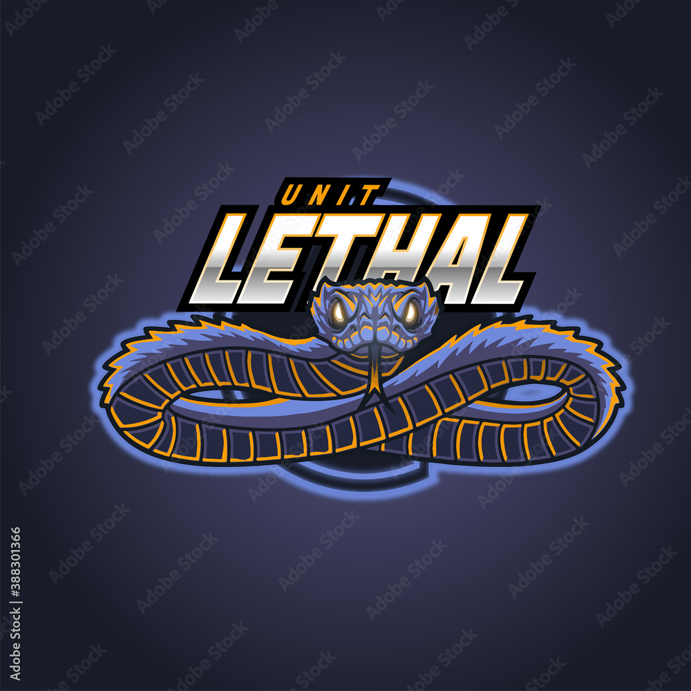 Esports Gaming Logo - Unit Lethal Full Logo Stock Vector | Adobe Stock