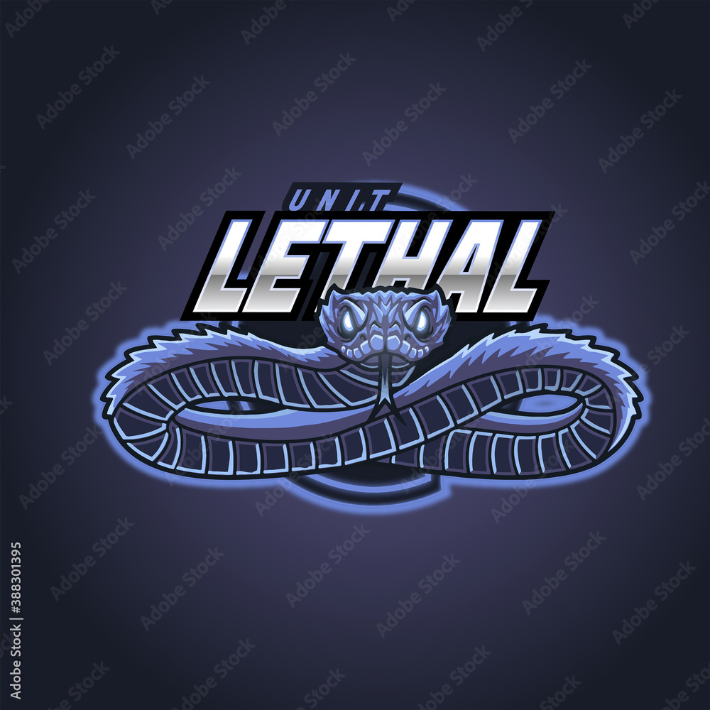 Esports Gaming Logo - Unit Lethal Monochromatic Stock Vector | Adobe Stock
