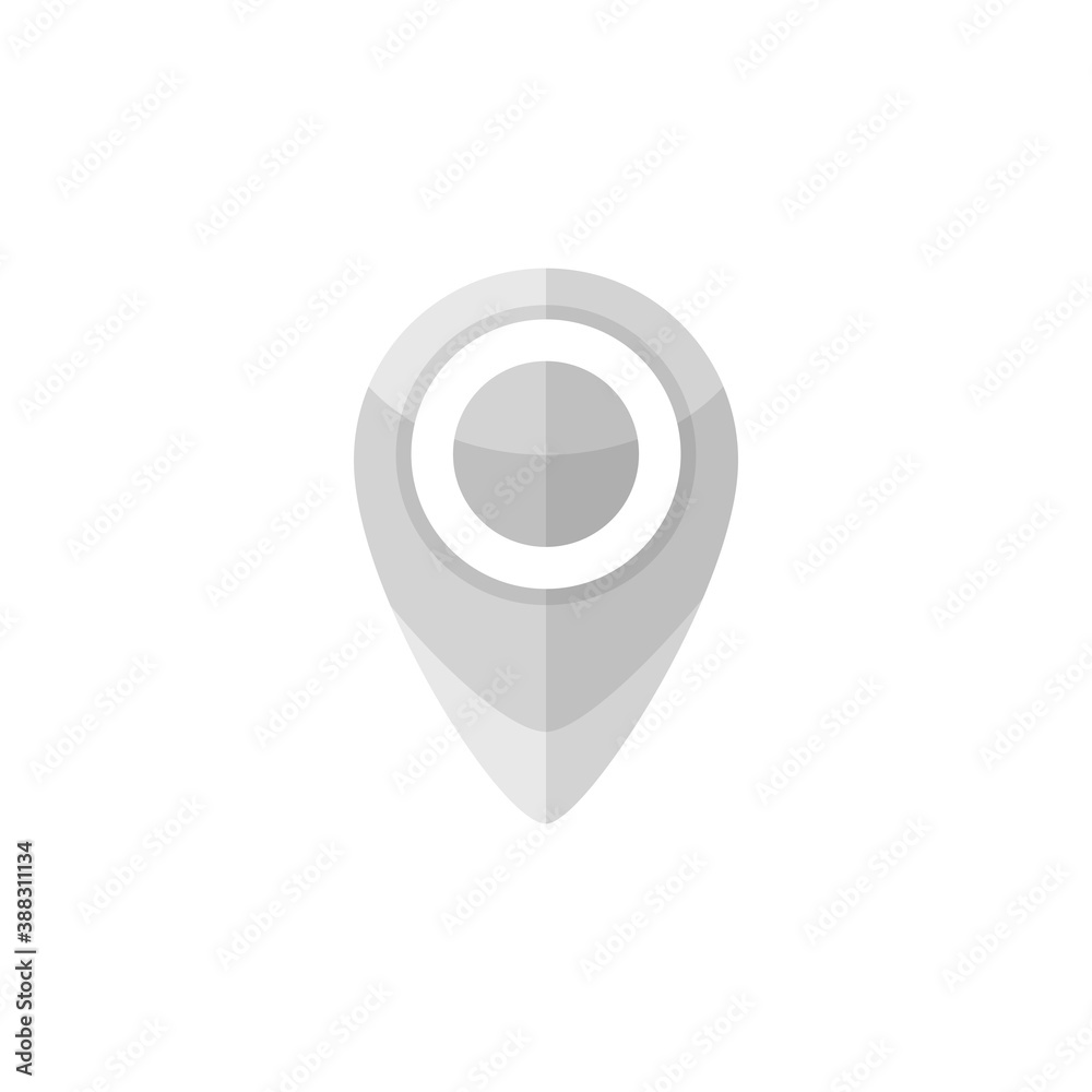 Simple map pin. Flat style trend modern brand graphic design on white ...