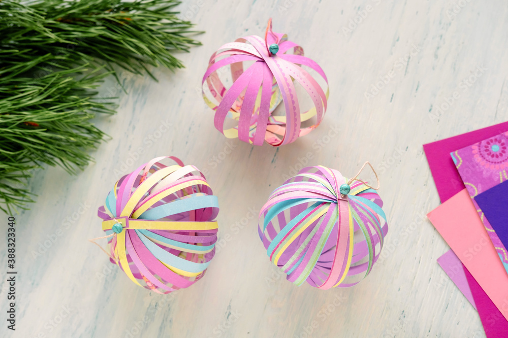 Step 7. Step by step instruction: how to make a christmas ball out of ...