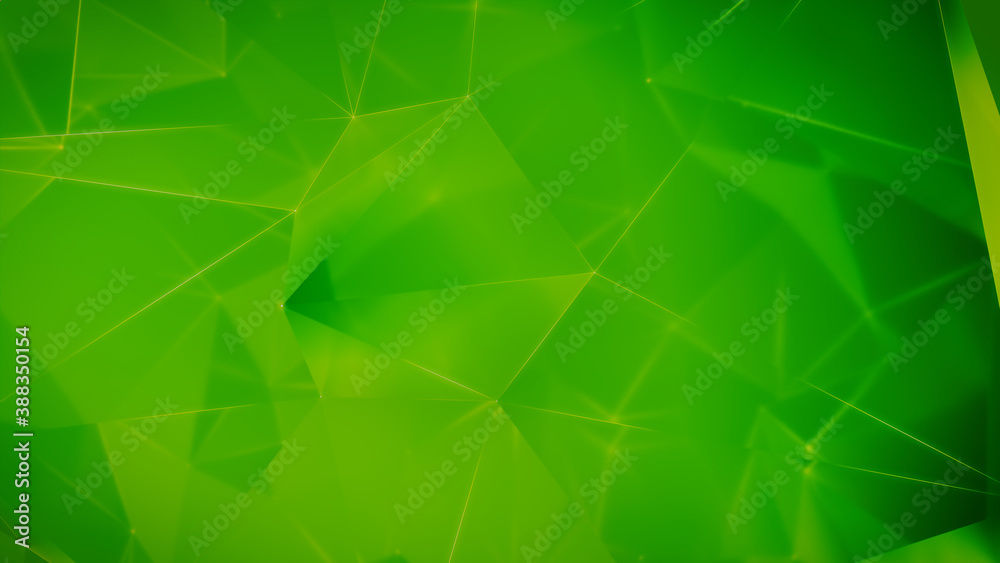 Futuristic, High Tech, green and yellow background, with network lines ...