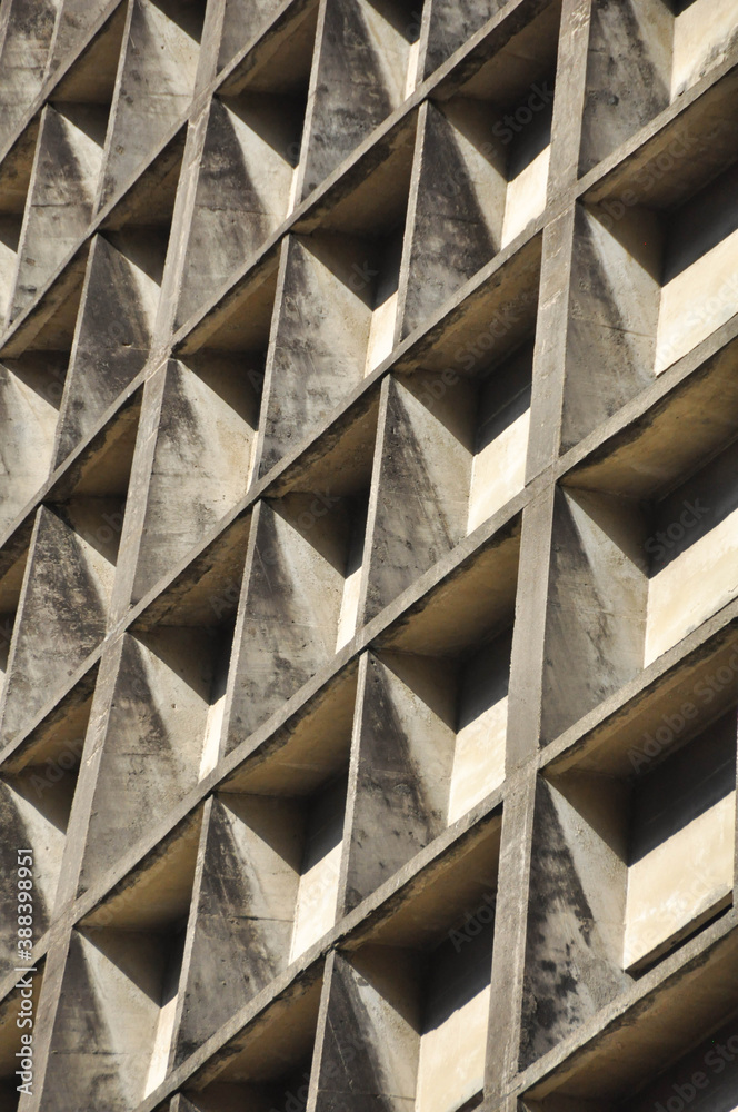 Squares architecture texture from the side of a church in Brasil ...