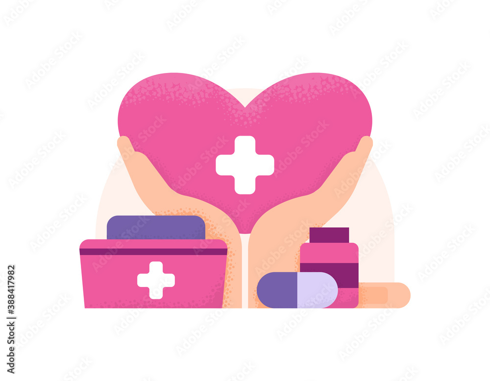 a collection of icons or symbols related to health and hospitals ...