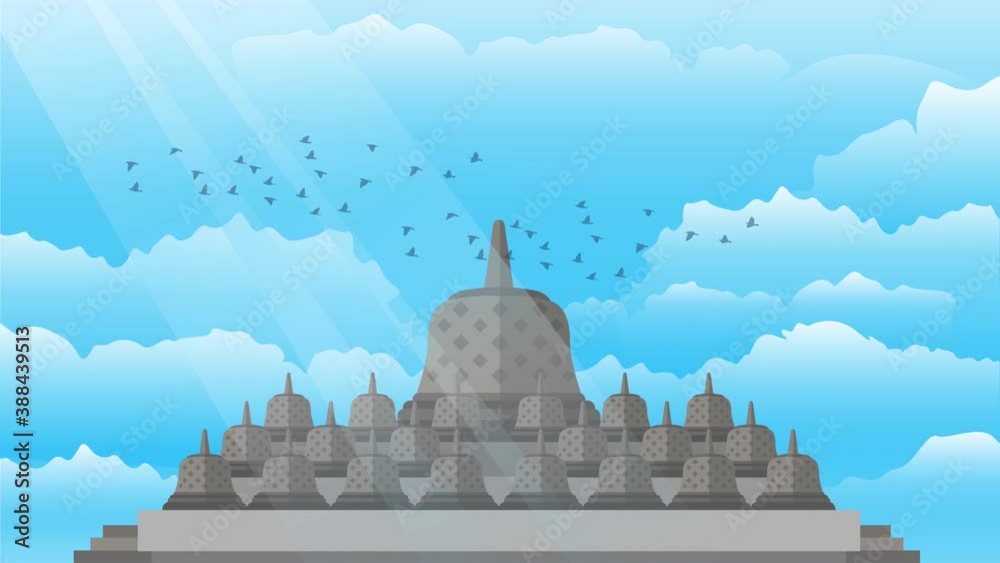 animated video cartoon, As the largest Buddhist temple in the world ...