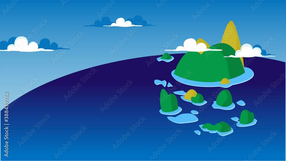 Animated cartoon videos, a very famous beach tourist destination in ...