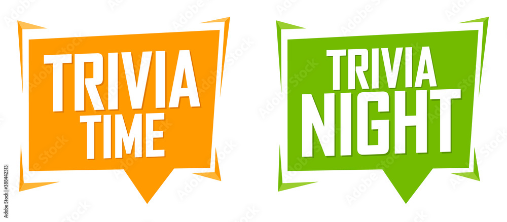 Trivia banners design template, vector illustration Stock Vector ...