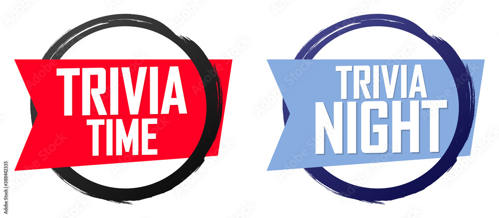 Trivia banners design template, vector illustration Stock Vector ...
