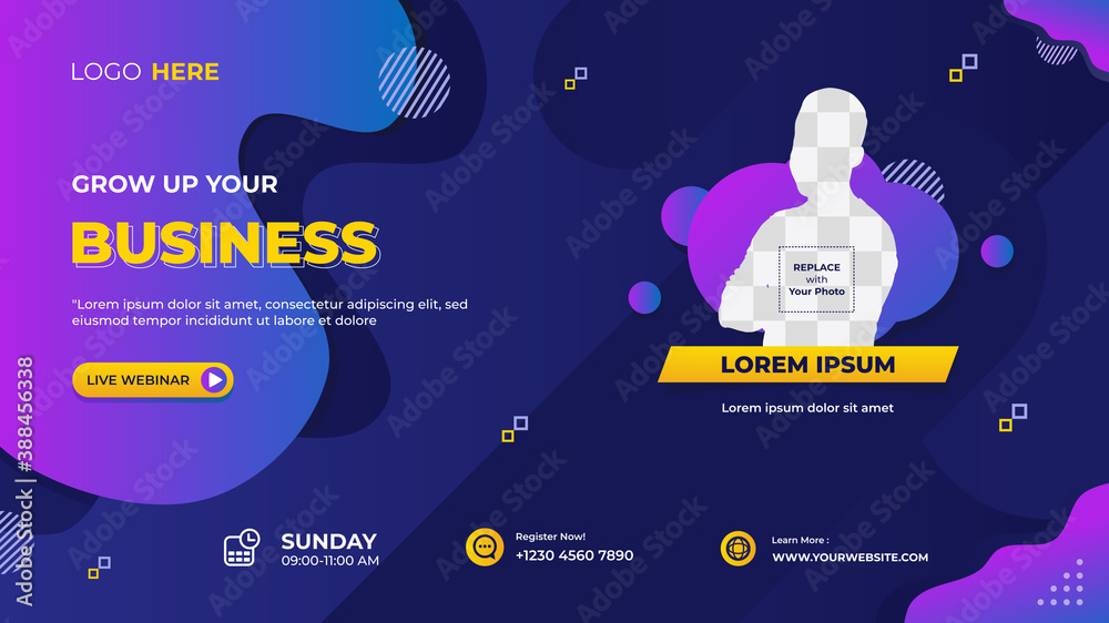 Vector graphic of dark blue and purple background with fluid shape ...