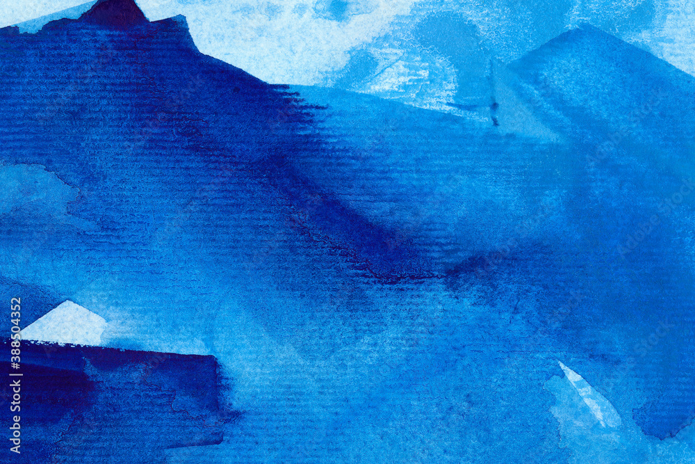 Light blue abstract watercolor background. Monochrome watercolour ...