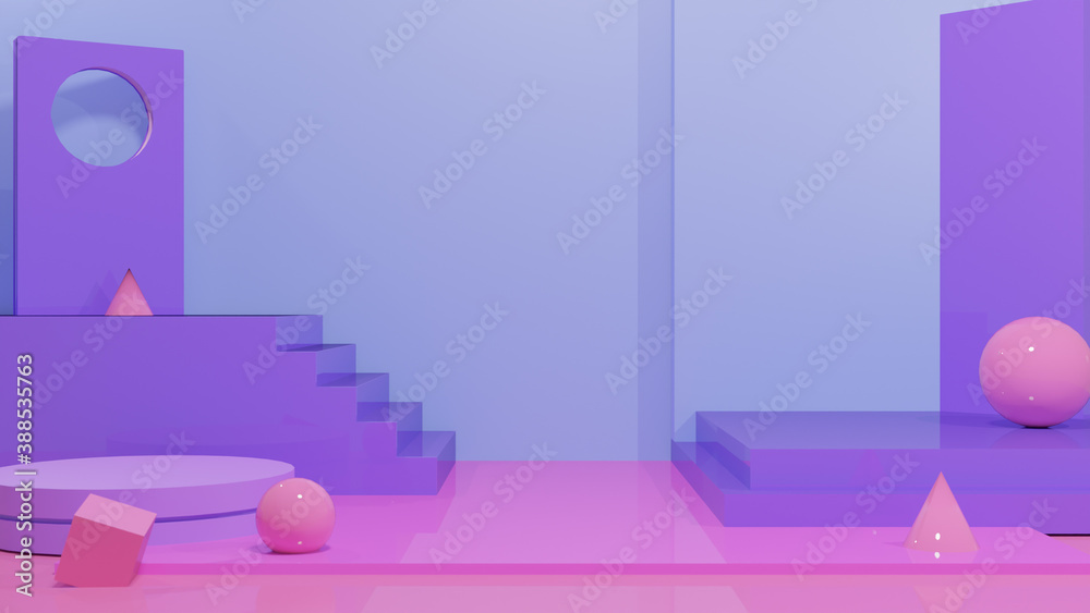 Abstract 3d scene Render Background for Product Presentation Stock ...