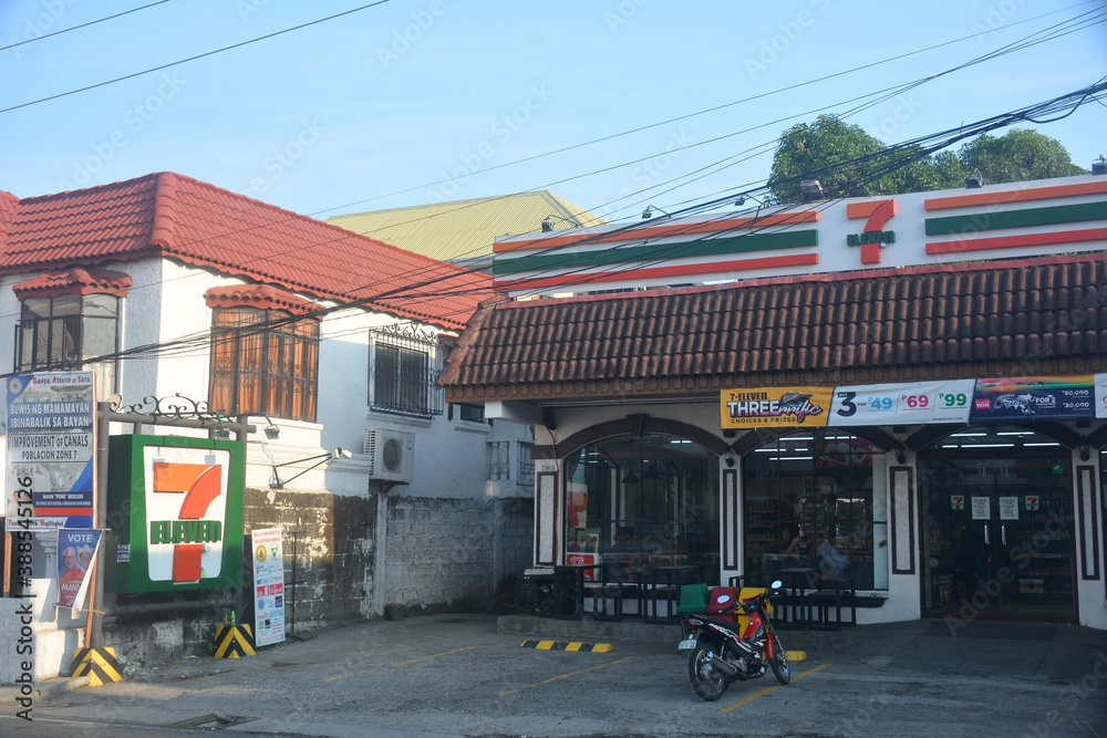 7 eleven convenience store facade at Taal in Batangas, Philippines ...