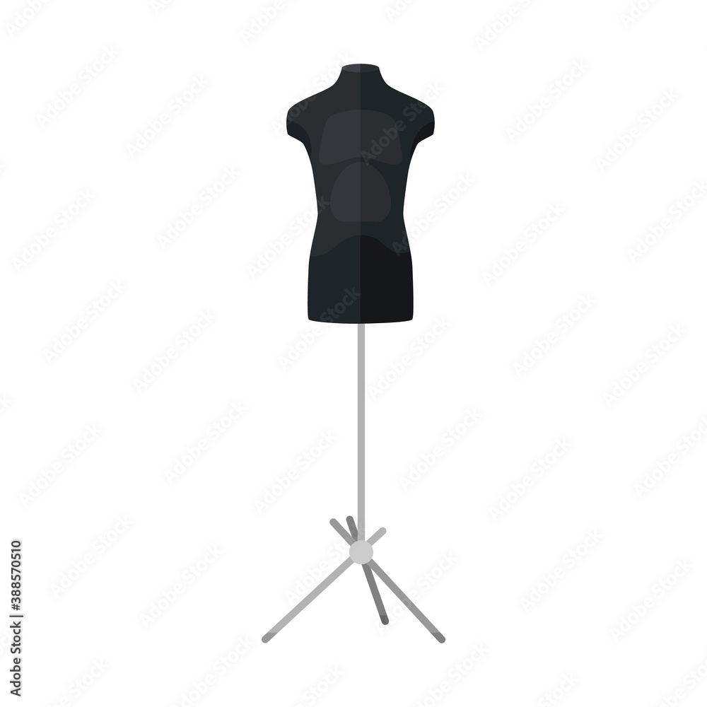 Sartorial mannequins in black color isolated on a white background ...