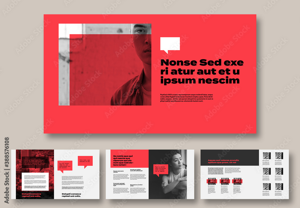 Bold Presentation Deck Stock Template | Adobe Stock