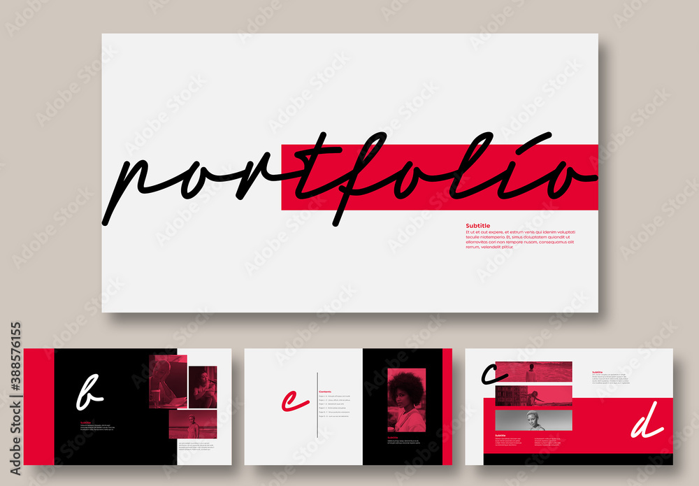 Strong Pitch Deck Presentation Stock Template | Adobe Stock