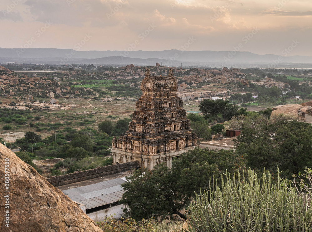 Vijayanagara ruins of the former capital of the Vijayanagar Empire in ...