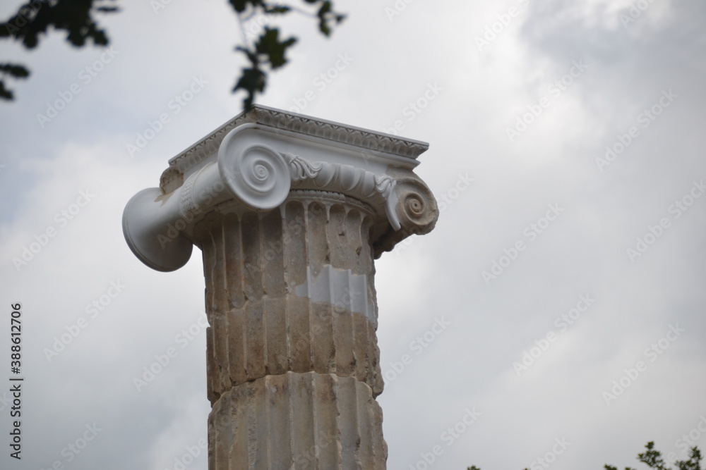 Ionic columns at the ancient site of Olympia, home of the first Olympic ...