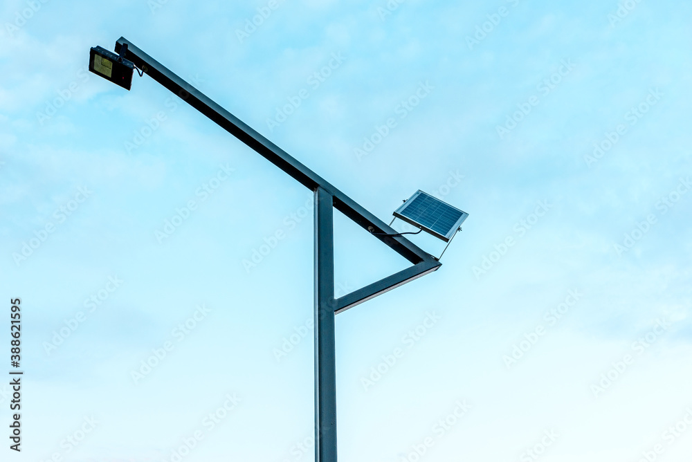 Eco friendly Autonomous Led street light projector with solar panel ...