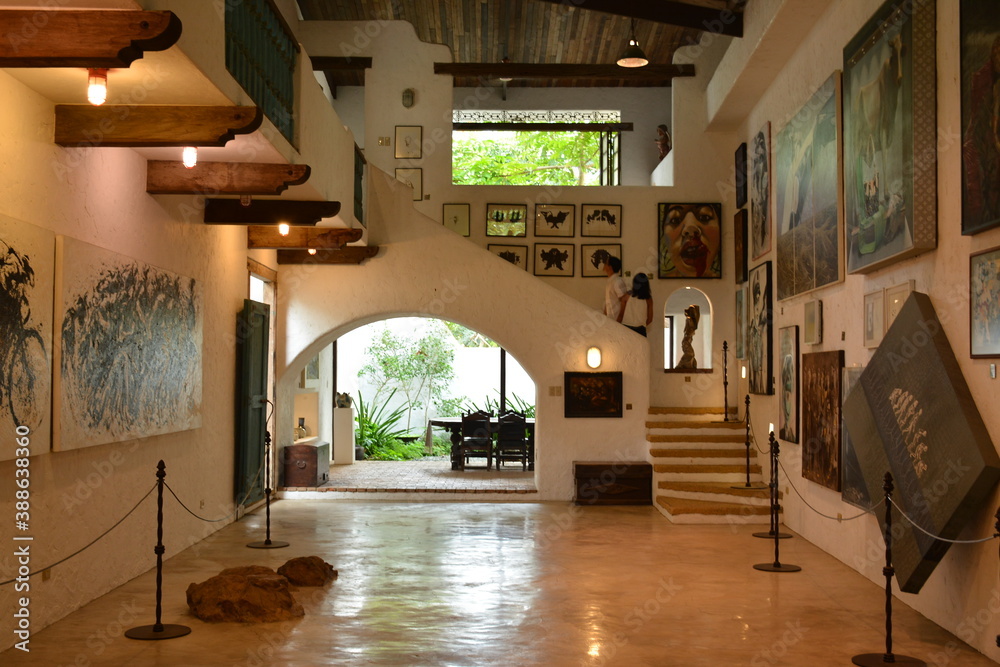 Pinto art museum interior exhibits in Antipolo, Rizal, Philippines Stock Photo | Adobe Stock