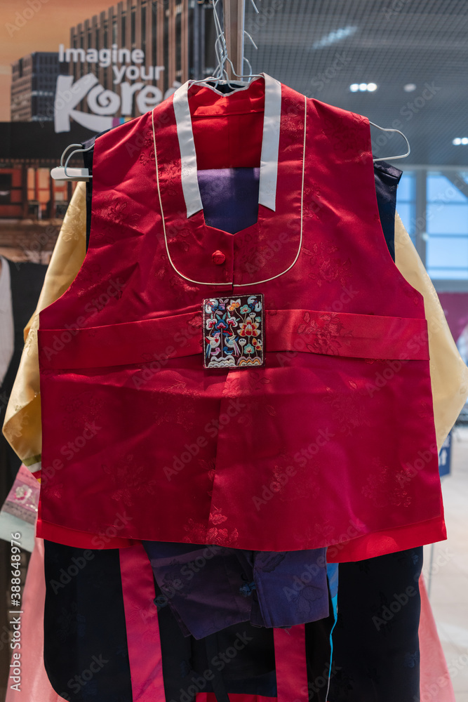 Hanbok - women traditional Korean costume vibrant colors for attire ...