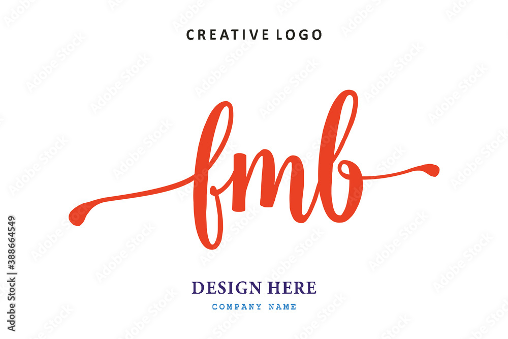 FMB lettering logo is simple, easy to understand and authoritativePrint ...
