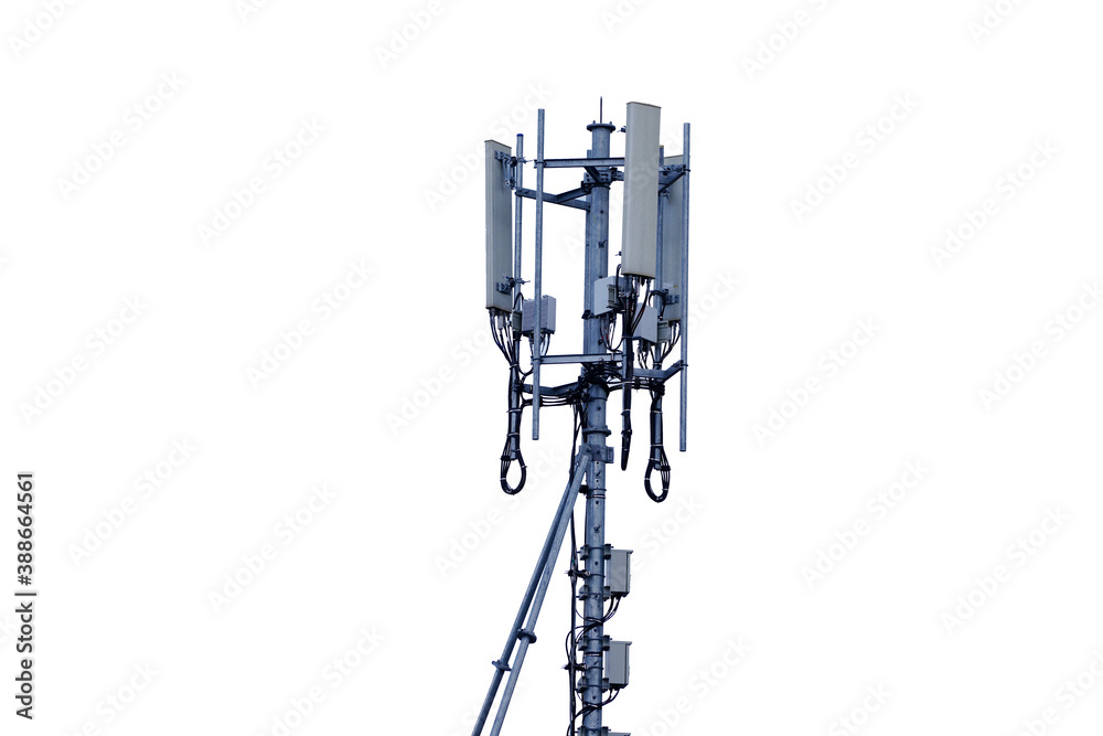 Telecommunication tower of 4G and 5G cellular. Base Station or Base ...