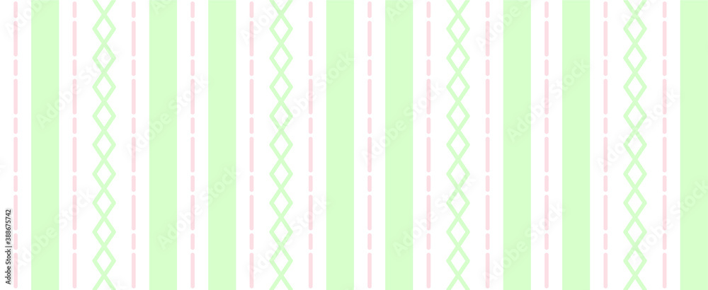 Seamless pattern of broken lines, crosses, and stripes in pastel colors ...
