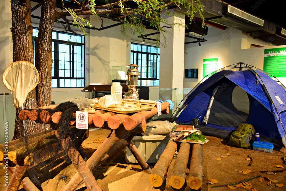 National museum of natural history field expedition tent display in ...