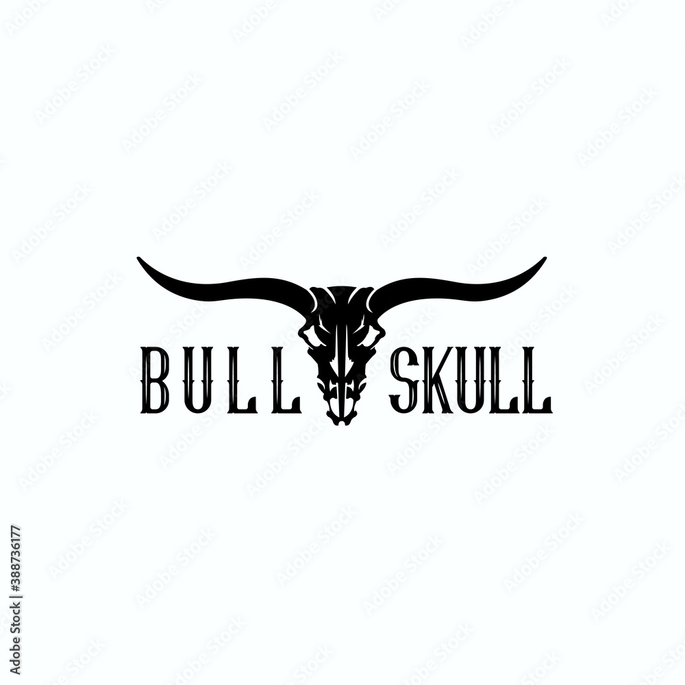 bull skull logo exclusive design inspiration Stock Vector | Adobe Stock