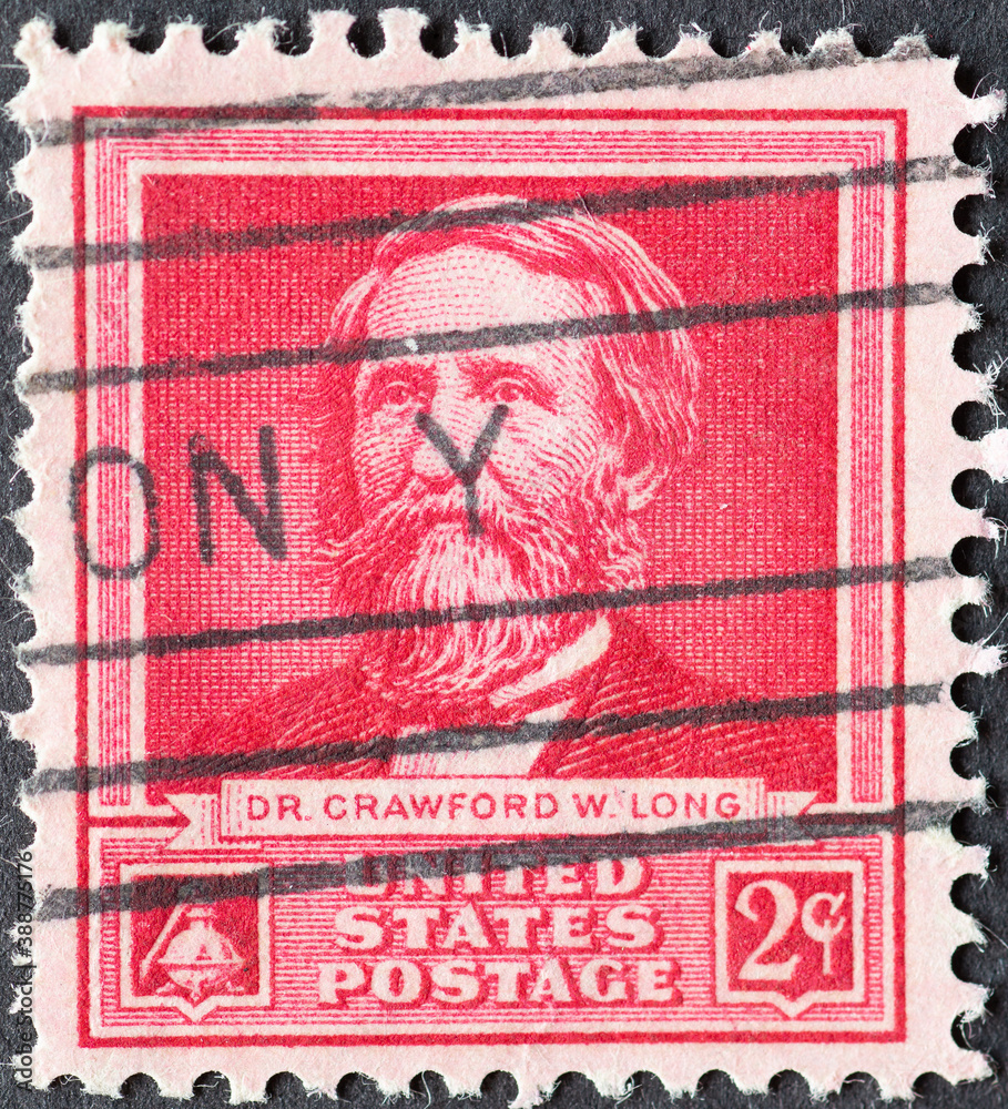 Foto de USA - Circa 1940: a postage stamp printed in the US showing a ...